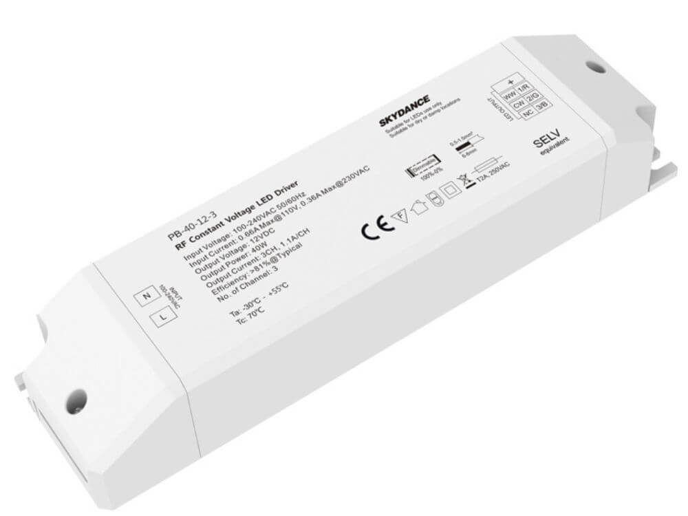 PB 40-12-3 PUSH BUTTON RGB POWER SUPPLY - EMC SUPERLED | High-Quality ...